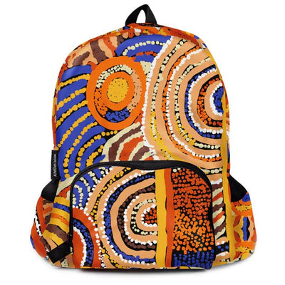 Aboriginal Art Foldable Backpack– House of Handmade