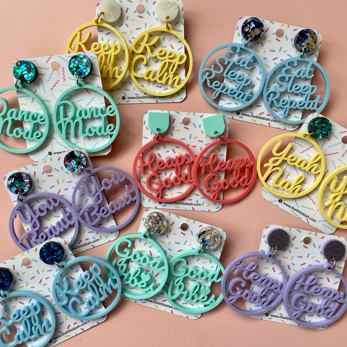 Handmade ‘Sayings’ Earrings– House of Handmade